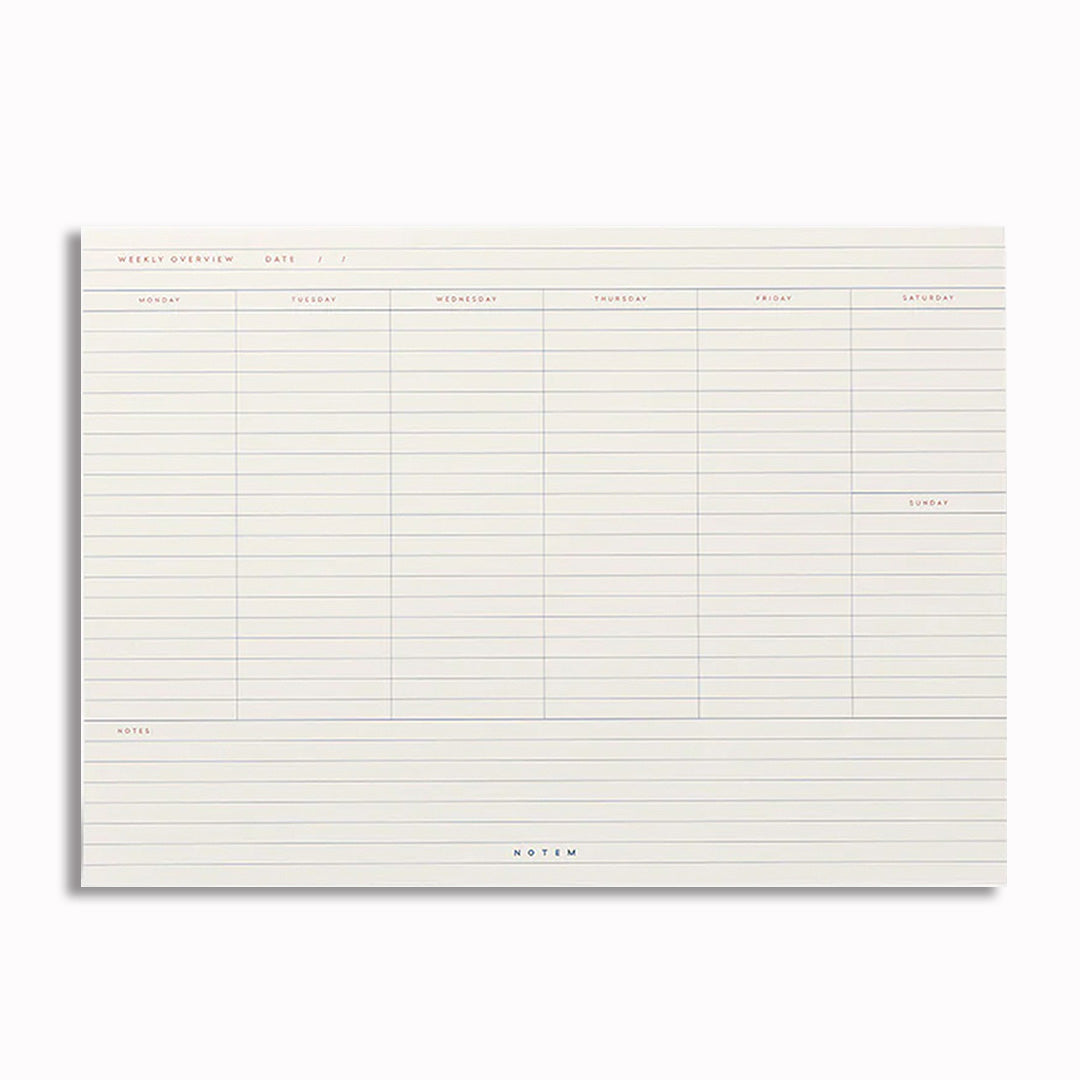 Notem | Milo Weekly Planner | Notepad – USTUDIO