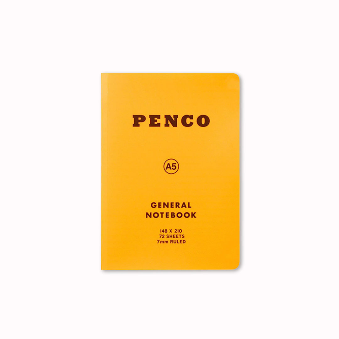 Hightide Penco | General Notebook | Yellow A5 | Ruled – USTUDIO