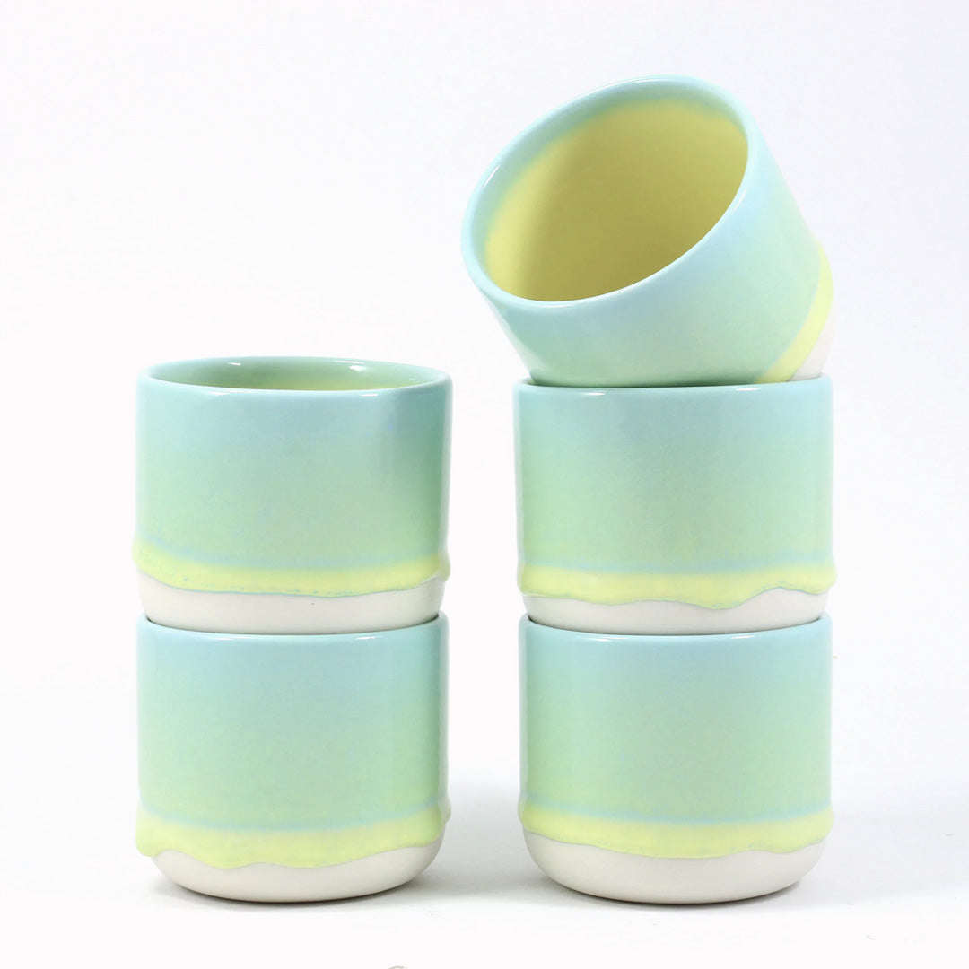 Studio Arhoj | Yellow Snapper Sip Cup | Ceramic Drip Glazed Cup – USTUDIO