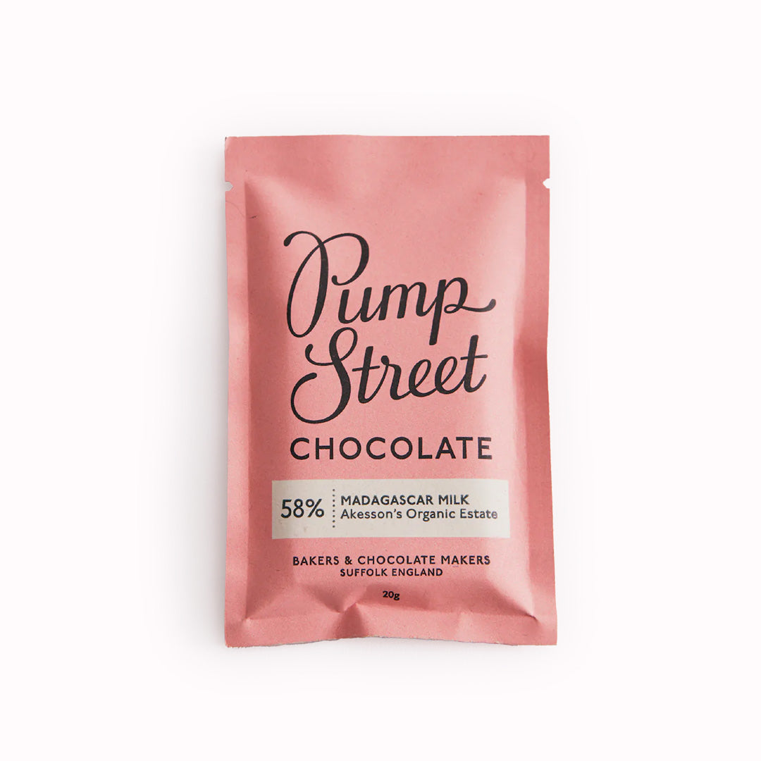 Pump Street Chocolate | Madagascar Milk | 58% Chocolate Mini Bar | 20g ...